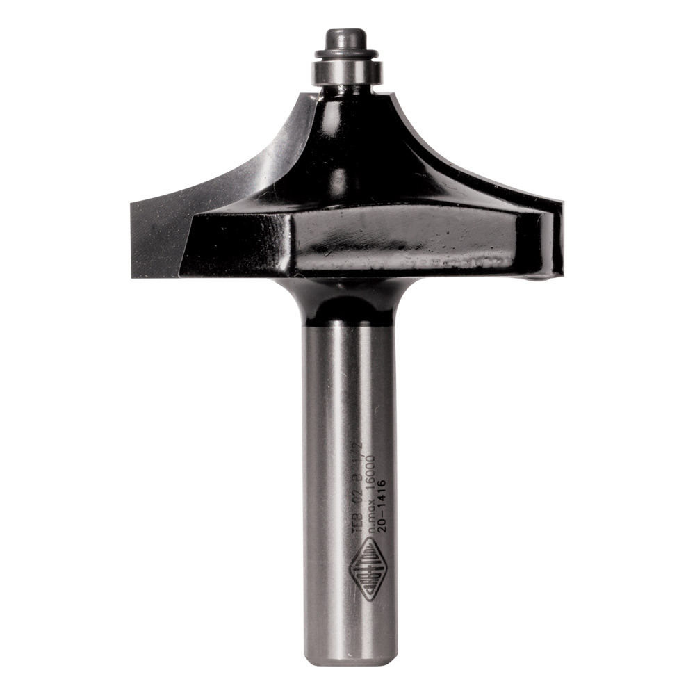 2 Flute - Rounding Over Fillet Bit with Ball Bearing Guide - Carbide ...