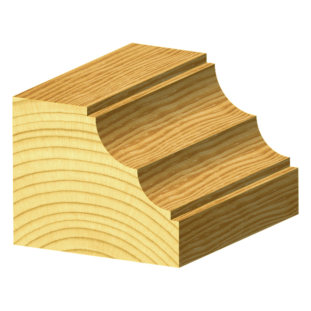 2 Flute - Double Cove Bit with Ball Bearing Guide - Carbide Tipped ...