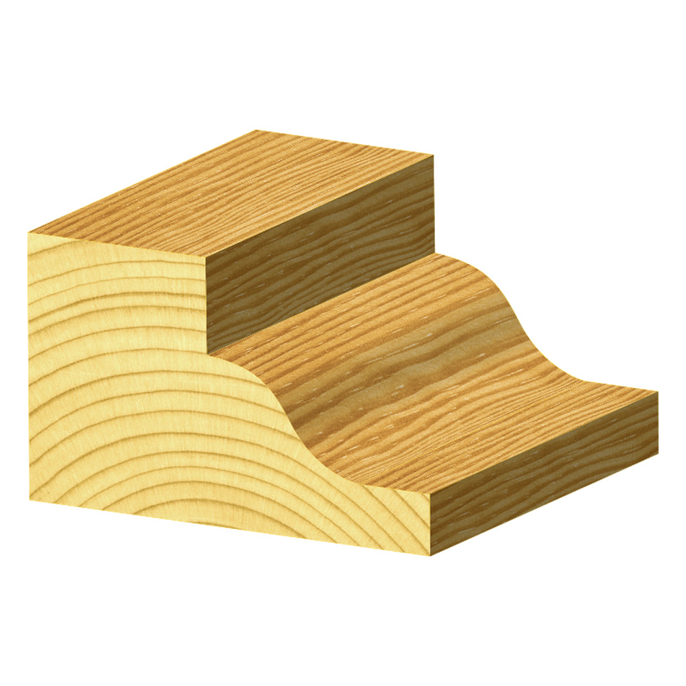 2 Flute - Shallow Roman Ogee Bit - Carbide Tipped - Carbitool