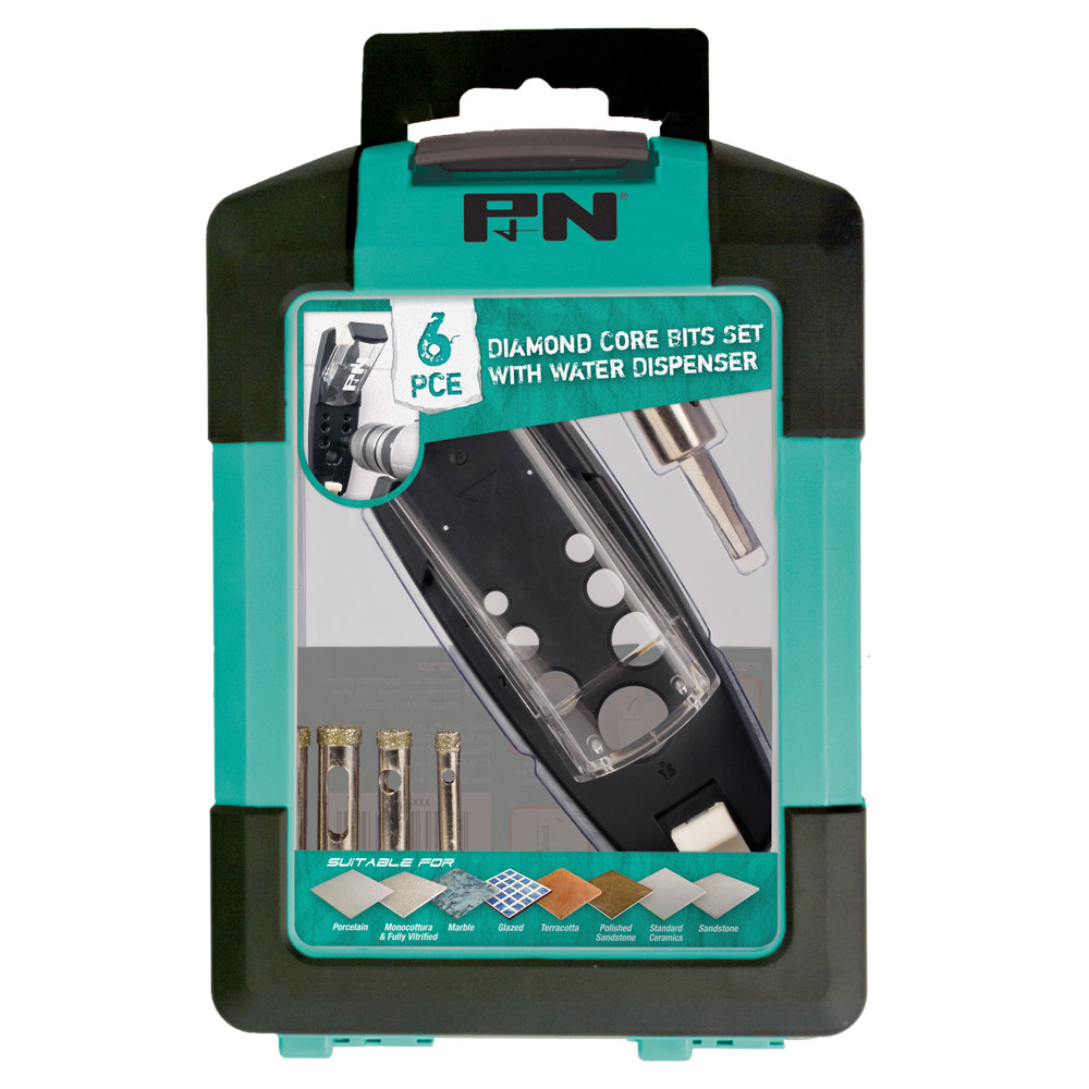 DRILL DIAMOND CORE BIT SET 6-15MM 6PC P&N - P&N Tools