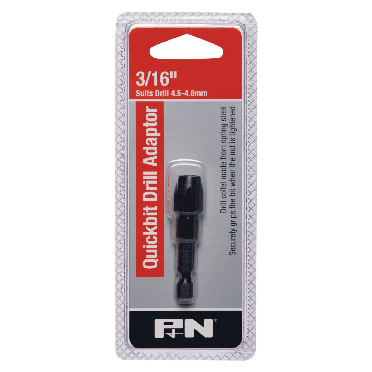 DRILL HOLDER HEX-SHK QUICKBIT HANGPK 3/16IN (3.7-4.0MM) P&N - P&N Tools