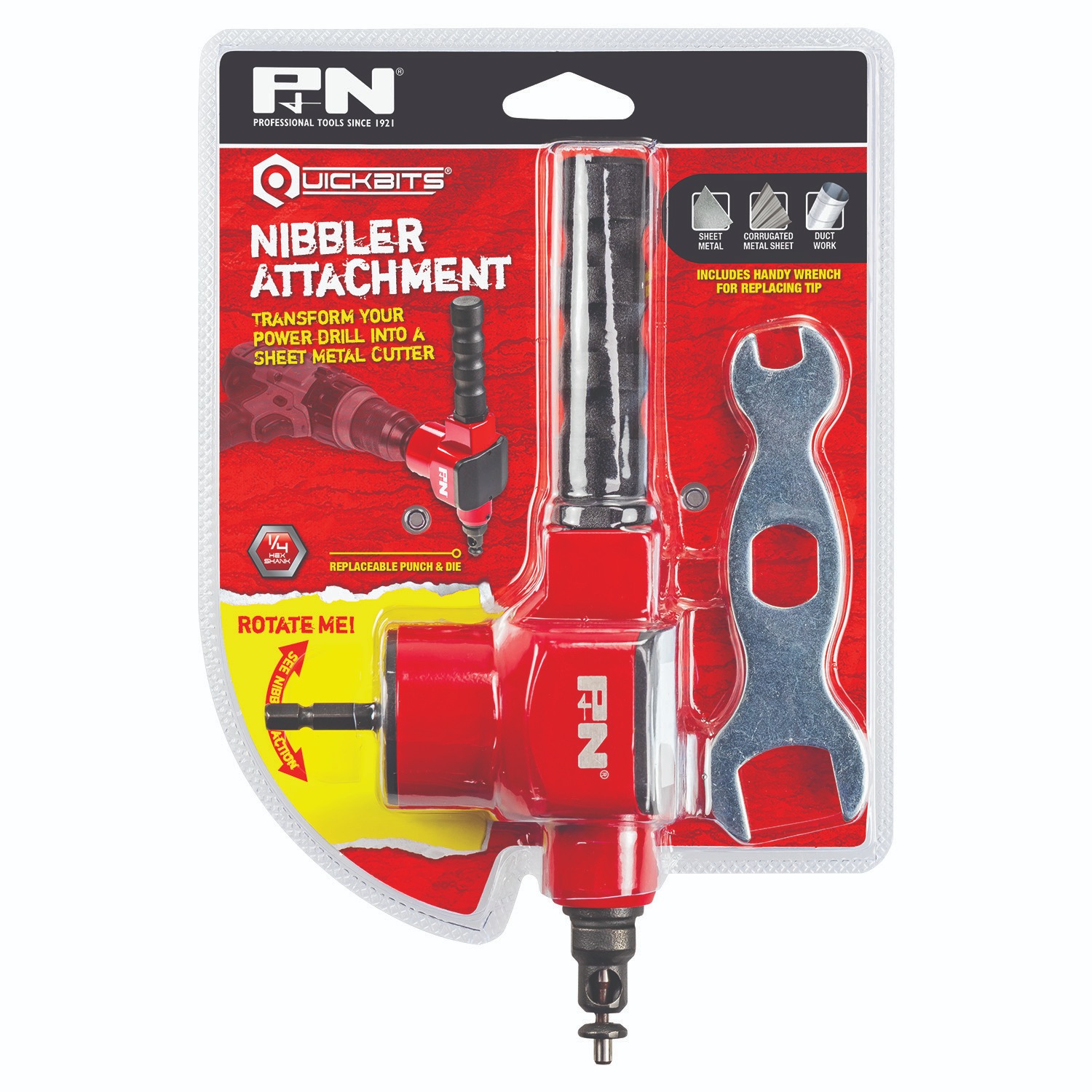 ATTACHMENT NIBBLER QUICKBIT HEX SHANK P&N - P&N Tools